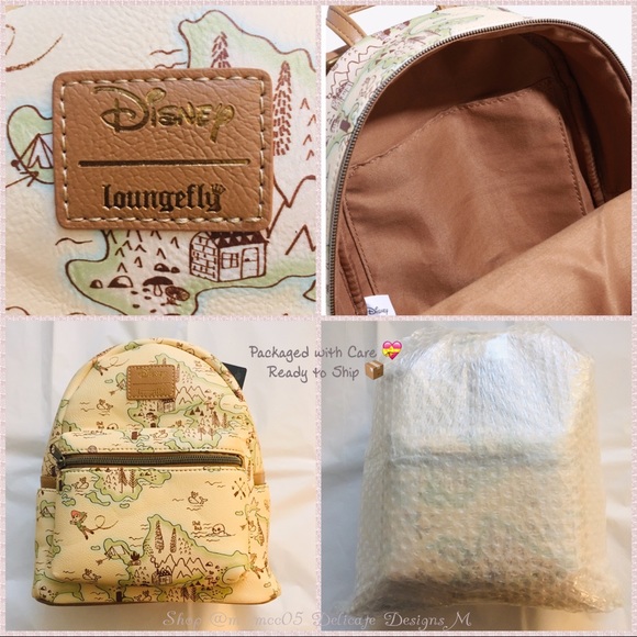Loungefly | Bags | Loungefly Peter Pan Neverland Map Mini Backpack ...